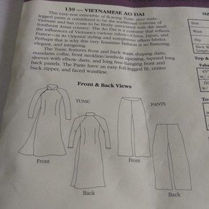 Vintage | Office | Rare Vintage Y2k Nwt Vietnamese Ao Dai Sewing ...